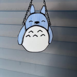 Totoro Inspired Anime Stained Glass Suncatcher - Etsy