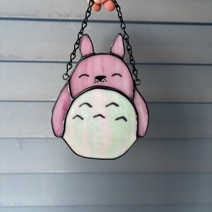 Totoro Inspired Anime Stained Glass Suncatcher - Etsy