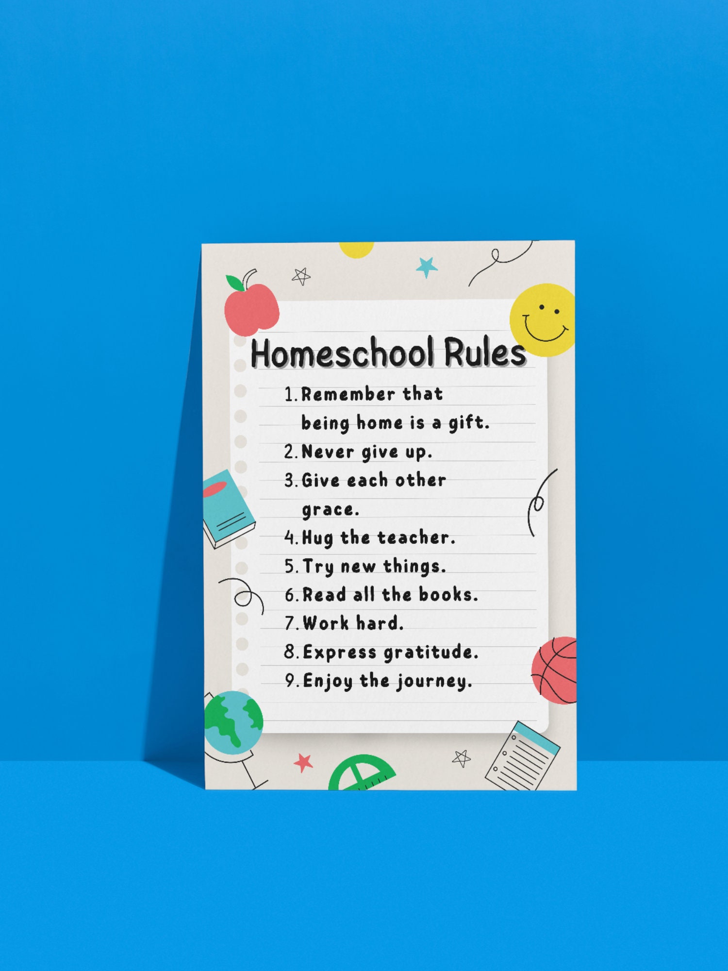 Homeschool Rules, Homeschool Poster, Homeschool Printable - Etsy