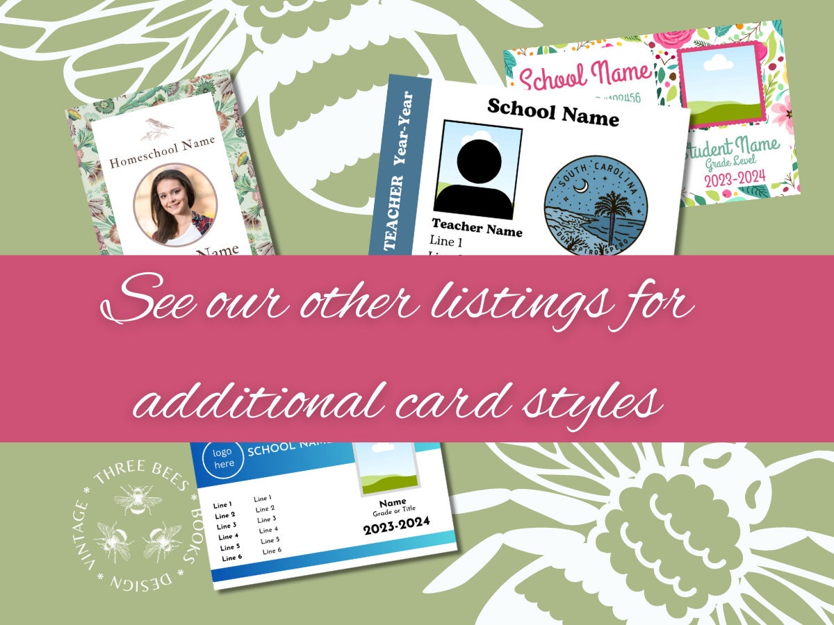 Custom Homeschool Student ID Card: Teacher or Student - Etsy
