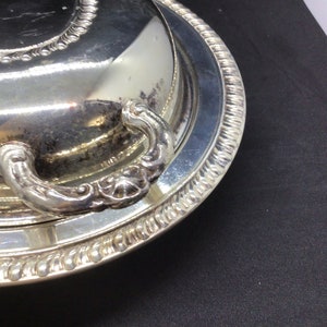 Silver Plate Oval Covered Elegant Casserole Glass Insert Dish 3 Pc ...