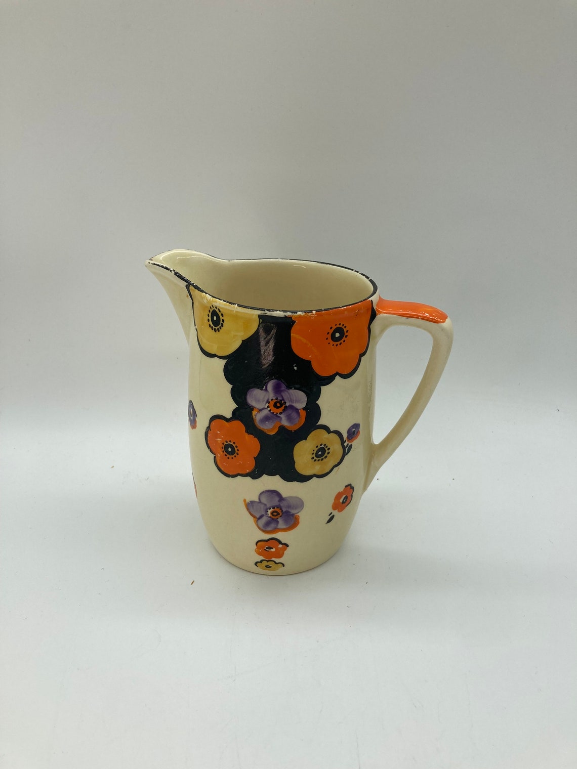 Myott & Sons Art Deco Sample Pitcher Hand Painted Rare - Etsy