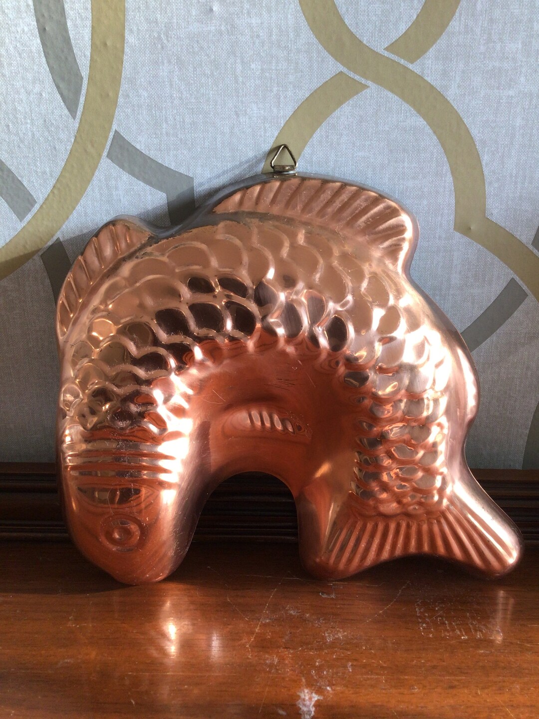 Copper Fish Mold French Country Modern Farmhouse Decor Warm - Etsy