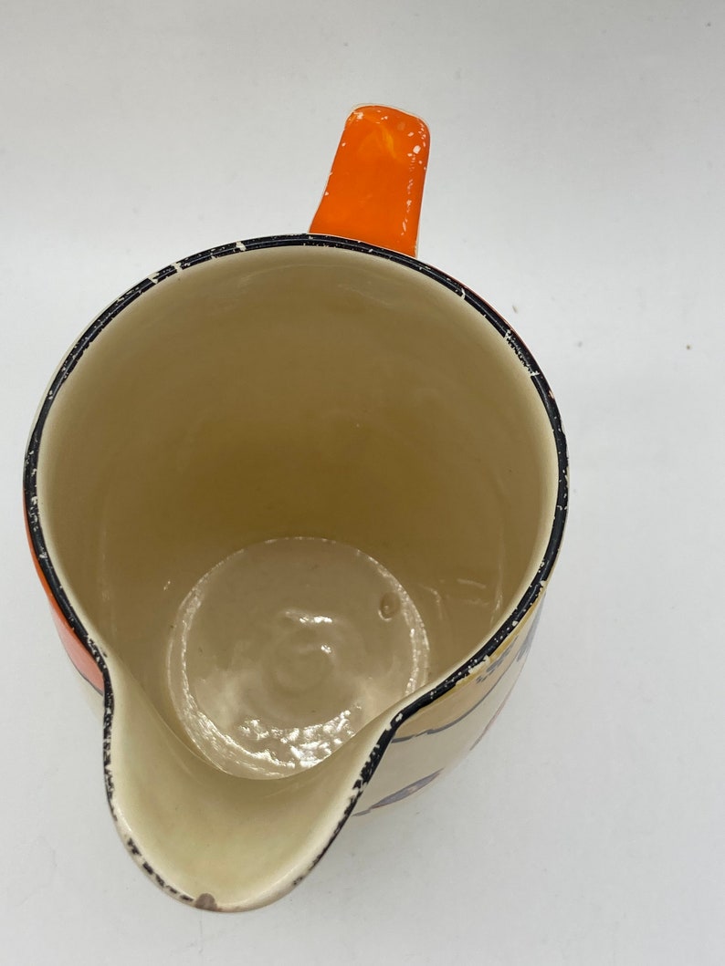 Myott & Sons Art Deco Sample Pitcher Hand Painted Rare - Etsy