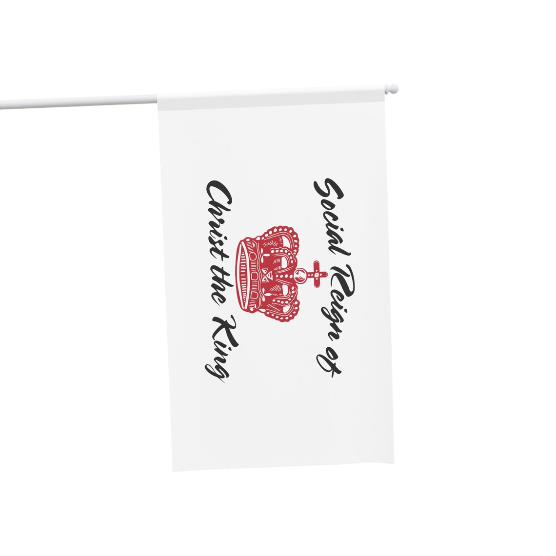 Christian Catholic Christ the King White House Banner Flags - Etsy