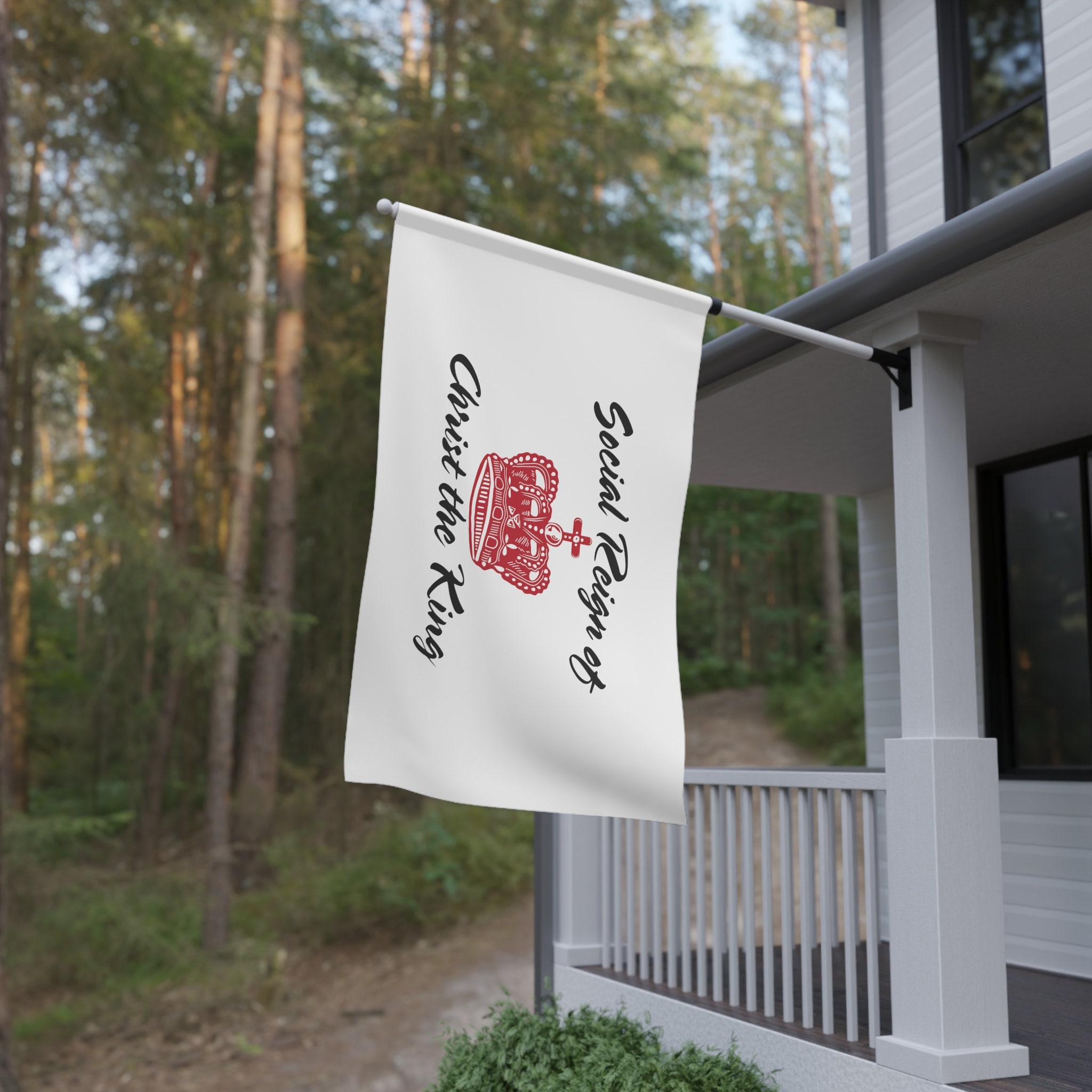 Christian Catholic Christ the King White House Banner Flags - Etsy