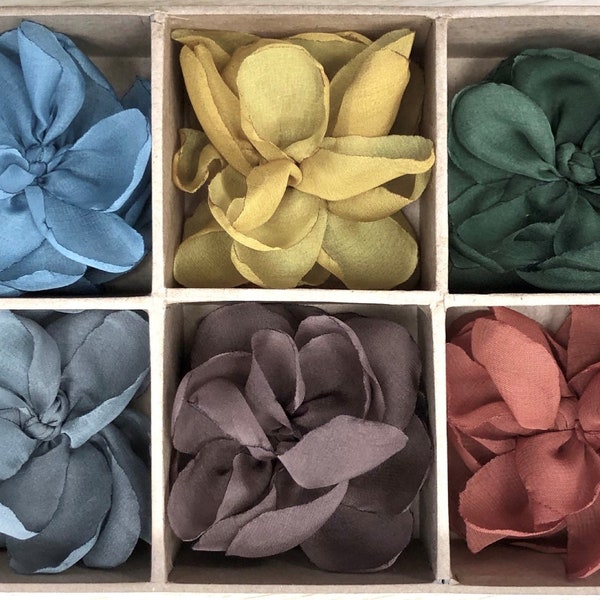 Silk Flower Brooch - Etsy