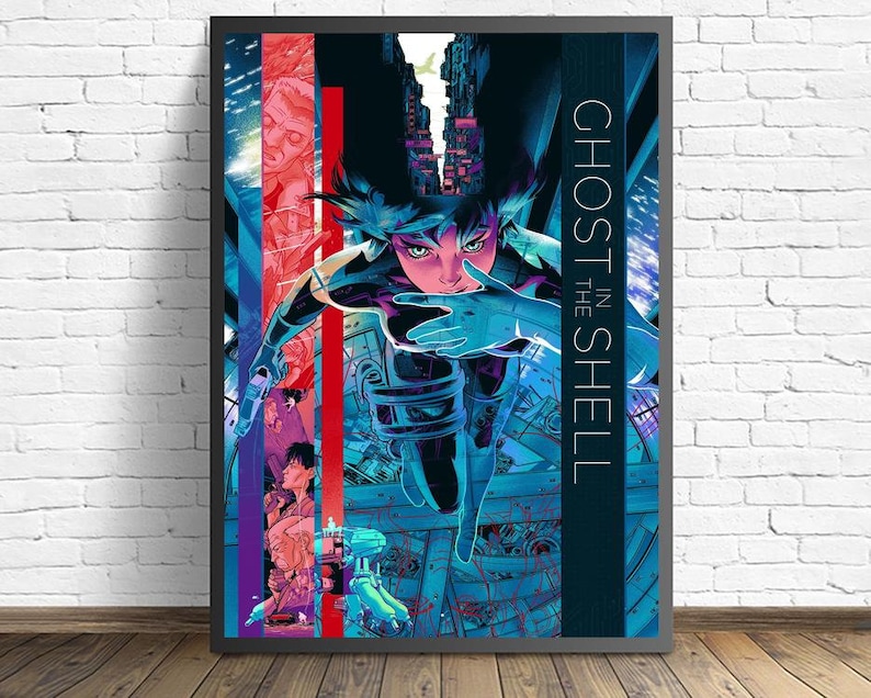 Ghost in the Shell Movie Poster Wall Art Canvas Painting - Etsy