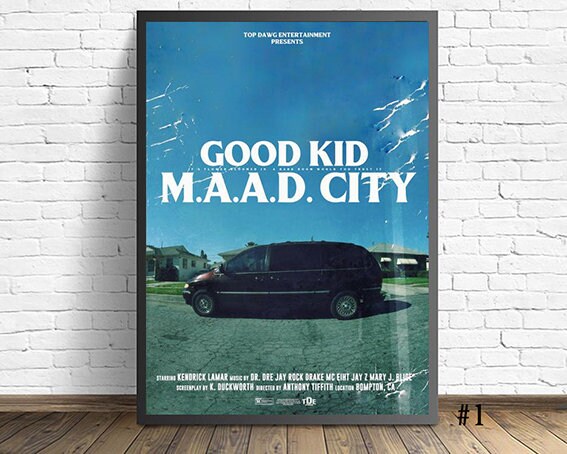 Good Kid Maad City Music Poster Wall Art Canvas Painting - Etsy