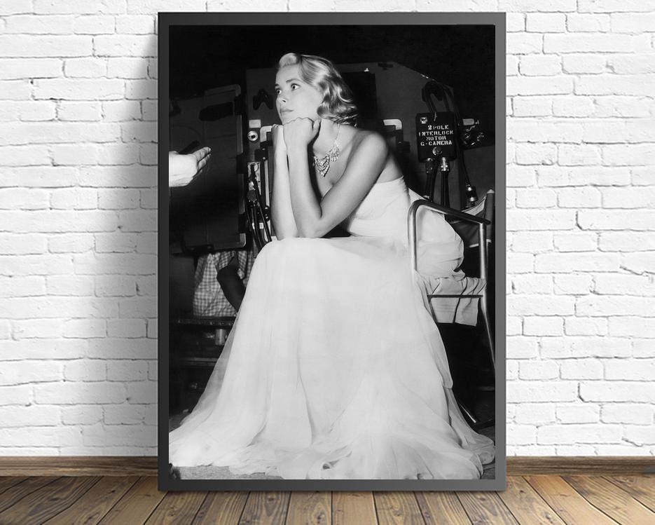Grace Kelly Poster Wall Art Canvas Painting Living Room Home - Etsy