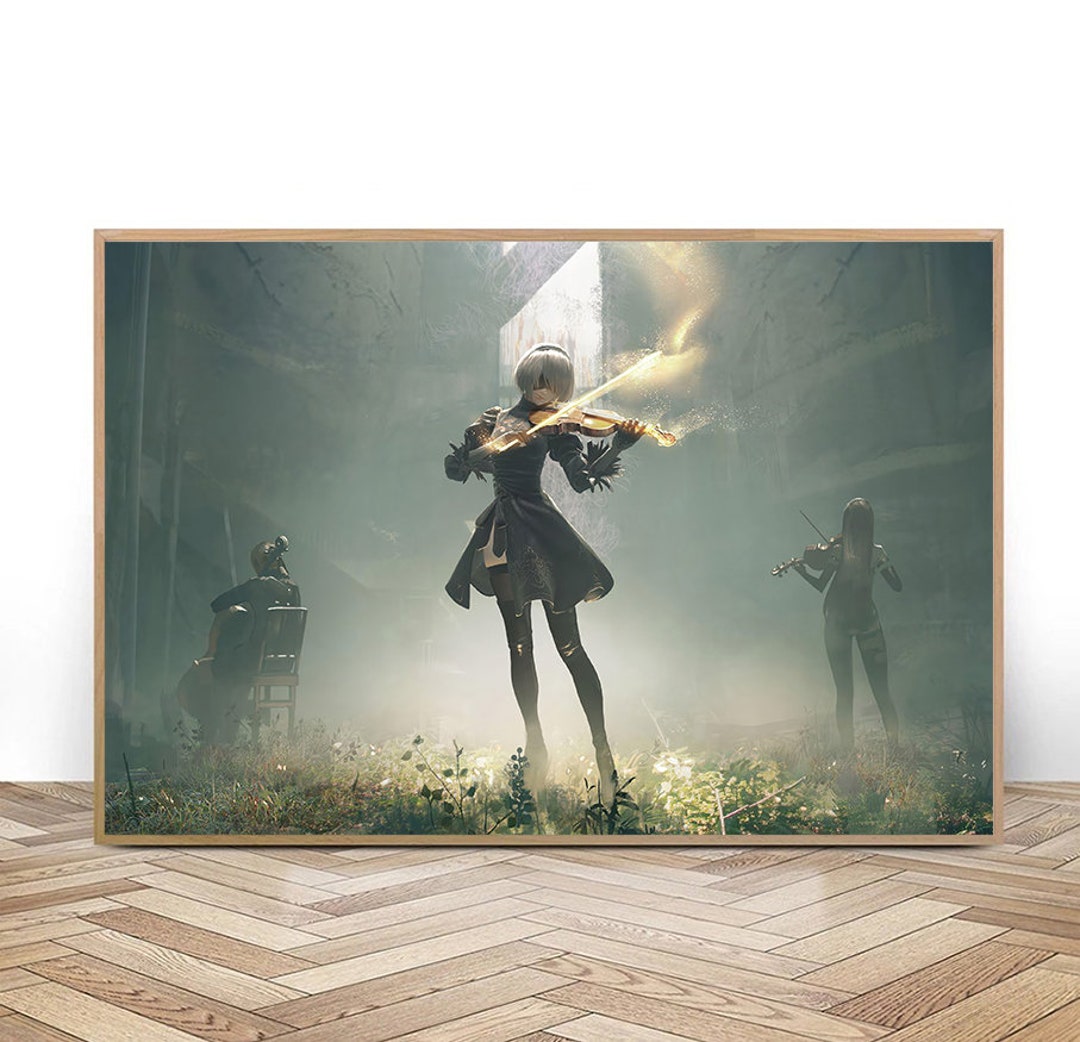 Nier Automata Game Poster Wall Art Canvas Painting Living Room Home ...