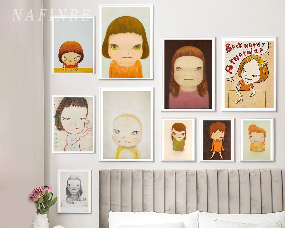 Nara Yoshitomo Home Decor Canvas Poster Art Wall Art Living Room（no ...