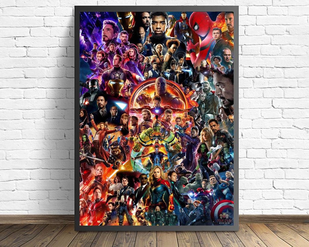 The Avengers Movie Poster Wall Art Canvas Painting Living Room Home ...