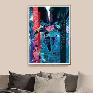 Ghost in the Shell Movie Poster Wall Art Canvas Painting Living Room ...