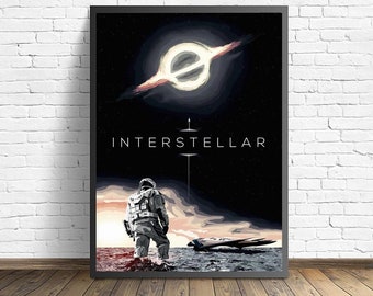Interstellar Movie Poster Canvas Wall Art Home Decor no - Etsy