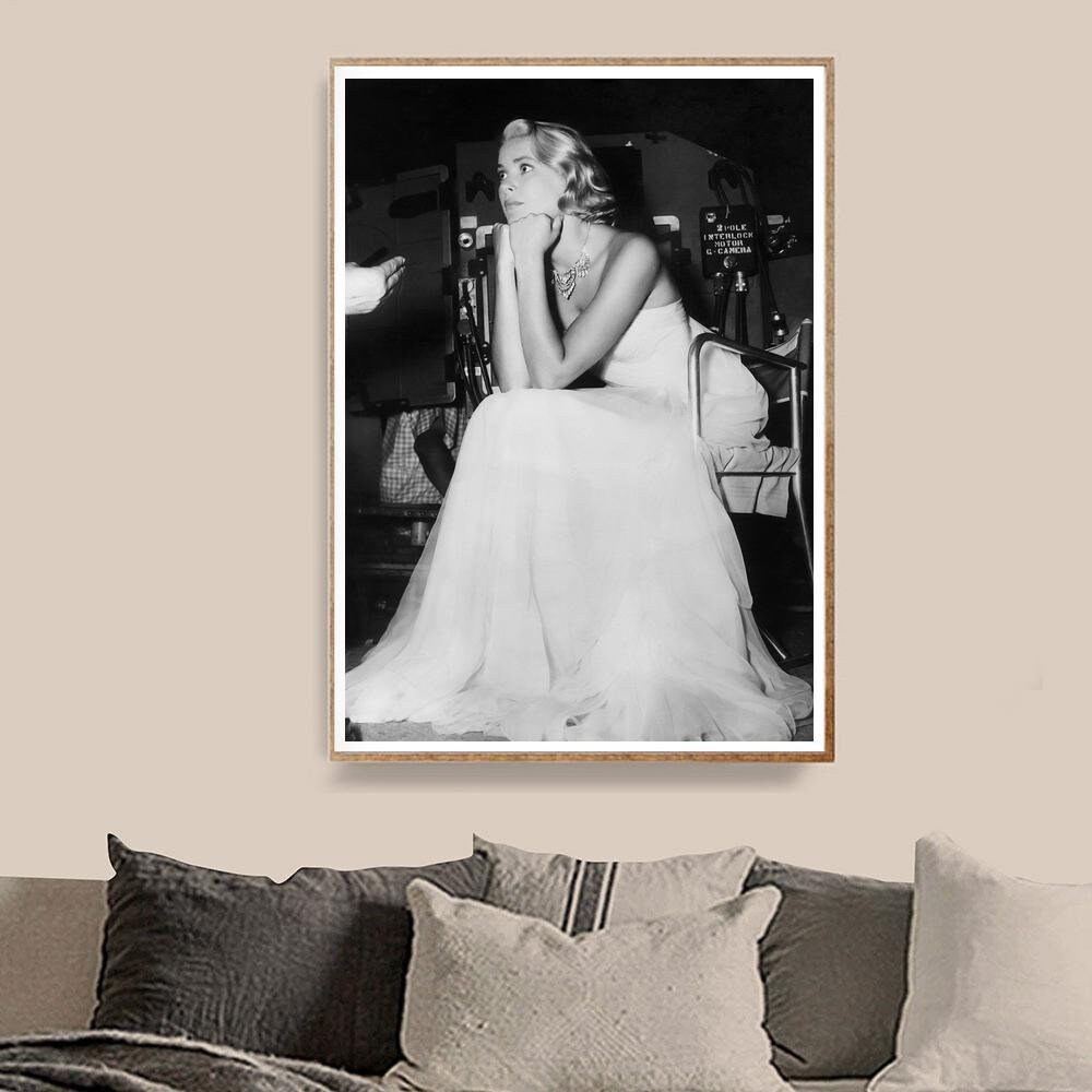 Grace Kelly Poster Wall Art Canvas Painting Living Room Home - Etsy