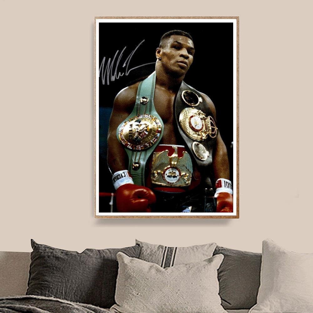 Mike Tyson Boxing Poster Wall Art Canvas Painting Living Room - Etsy ...