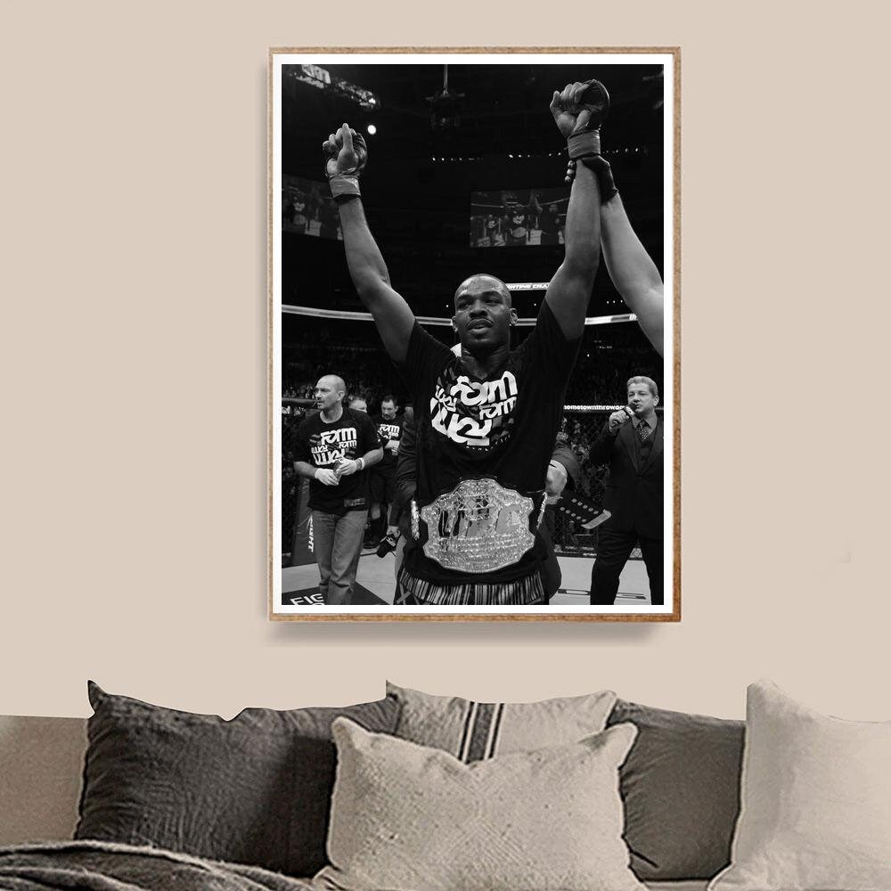 Jon Jones Boxing Poster Wall Art Canvas Painting Living Room - Etsy