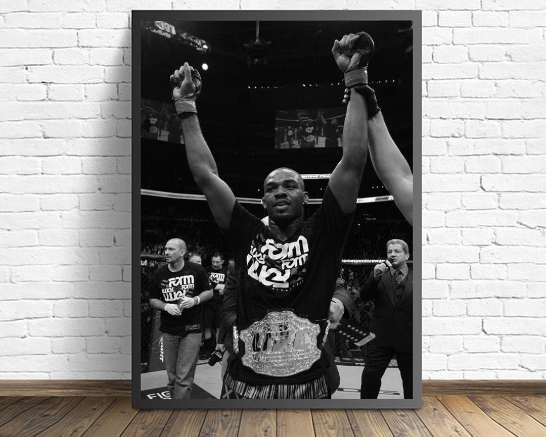 Jon Jones Boxing Poster Wall Art Canvas Painting Living Room Home Decor ...