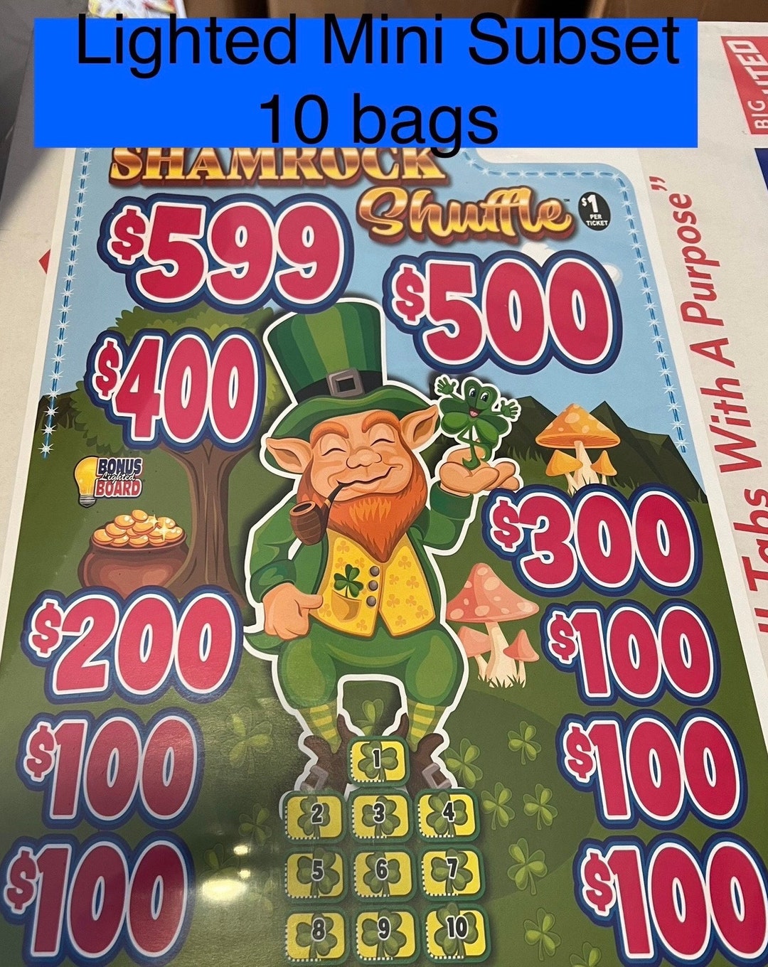 Shamrock Shuffle Lighted Mini Subset Pull Tabs - Etsy