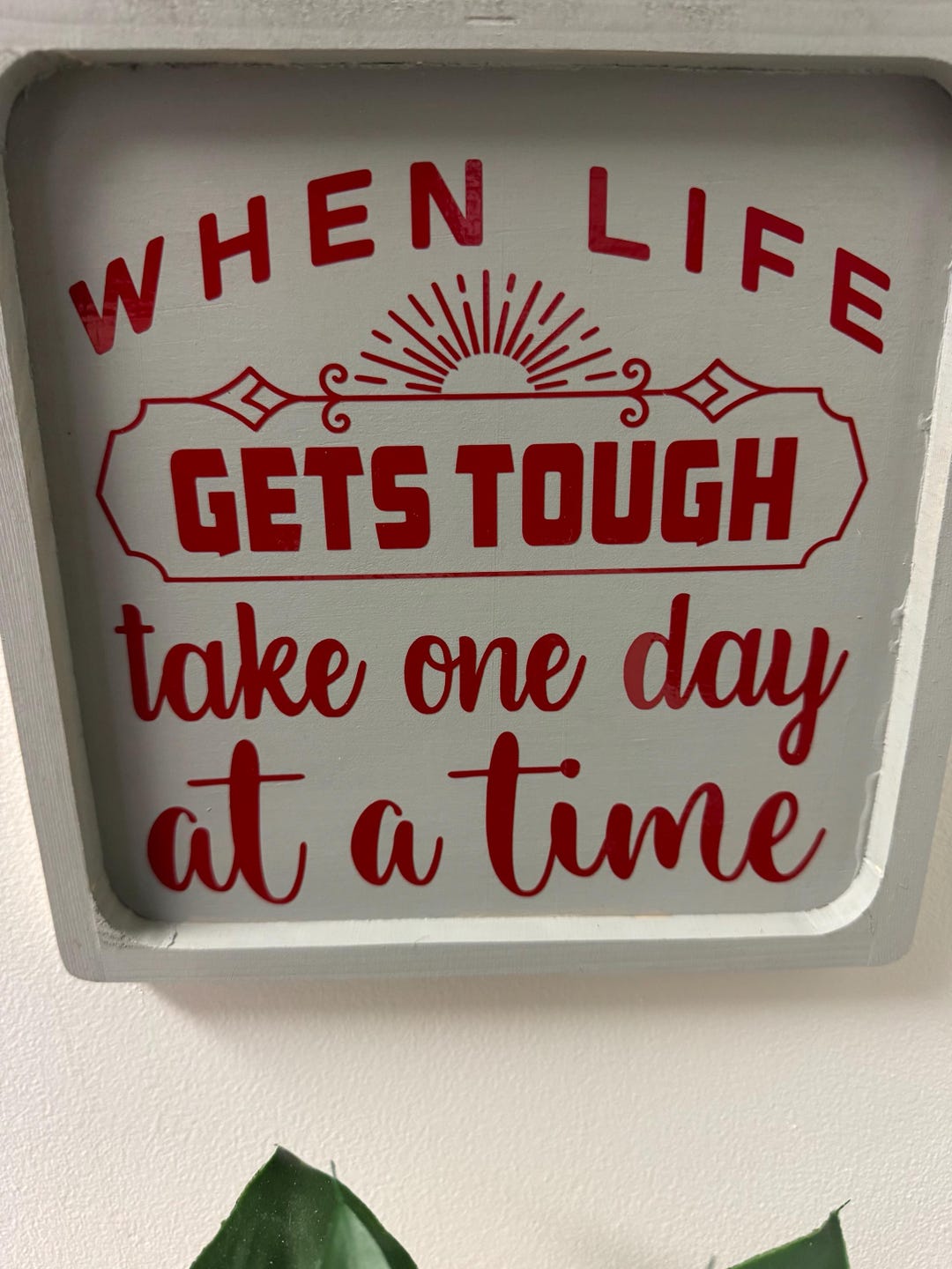 Life Gets Tough Wooden Wall Sign - Etsy