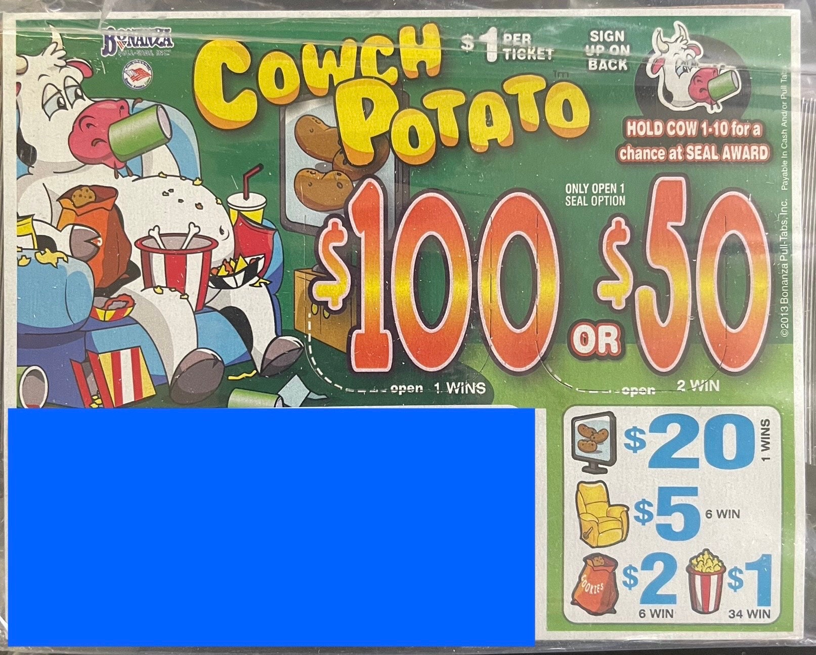 Cowch Potato Flash Pull Tabs Seal - Etsy