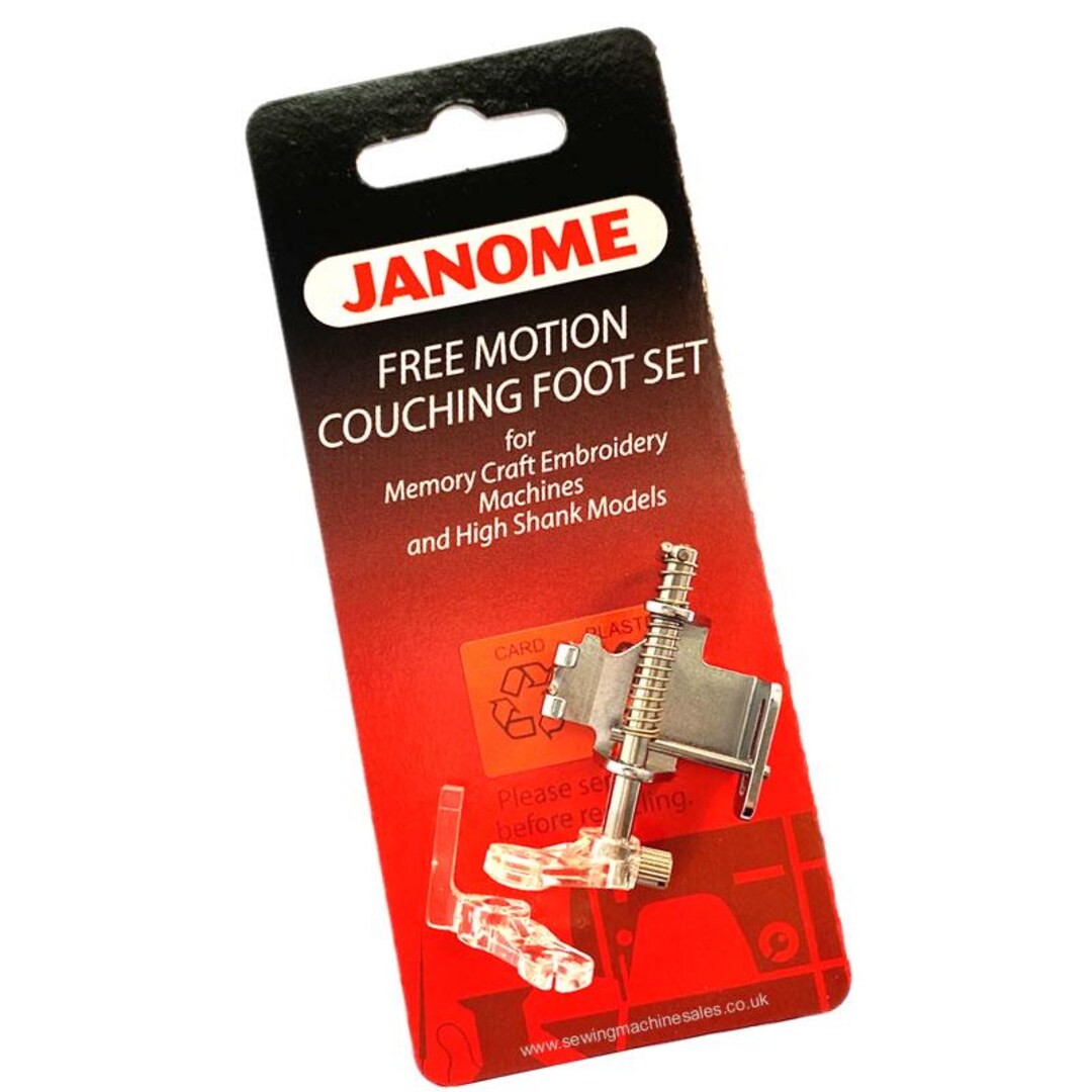 Janome Free Motion Couching Foot Set – Perfect for Embellishing With ...