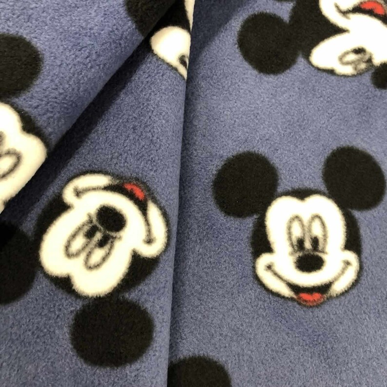 Disney's Mickey Mouse Fleece Fabric Licensed Disney Print Available by ...