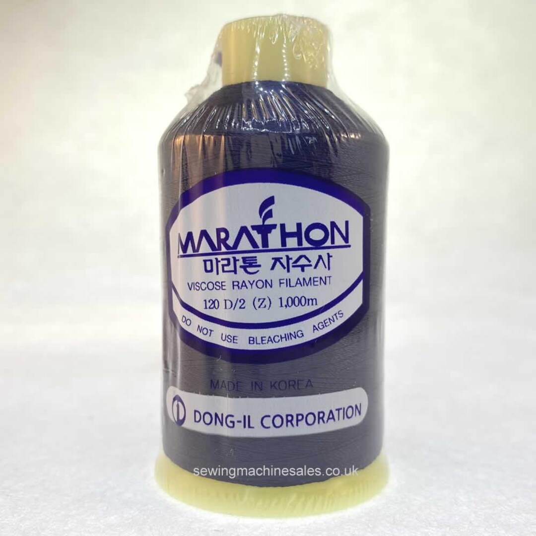 Marathon Machine Embroidery Thread Midnight Blue 1204 1000m Cone for ...