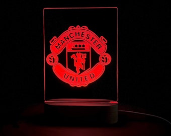 Manchester United Night Light - Etsy UK