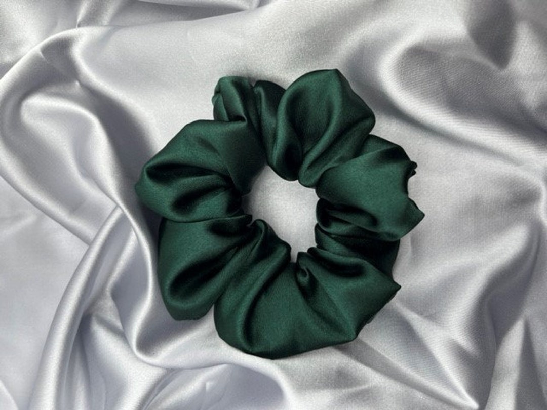Emerald Green Scrunchie SET - Etsy