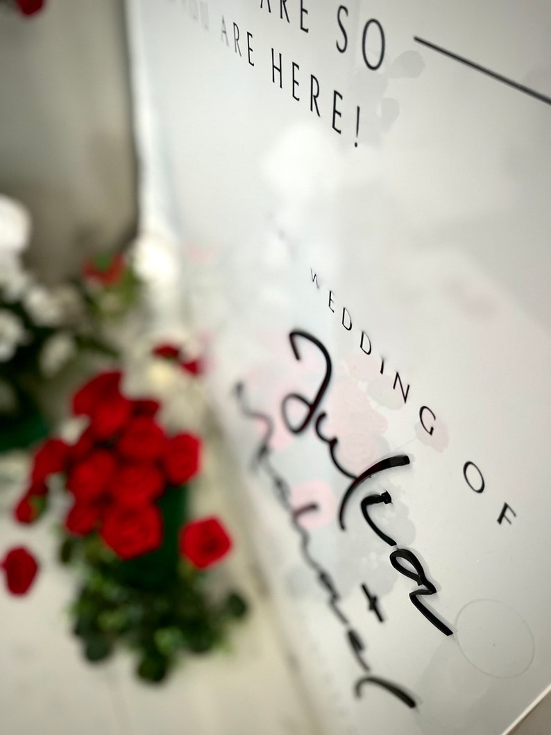 White Acrylic Wedding Welcome Sign Acrylic Welcome Sign - Etsy