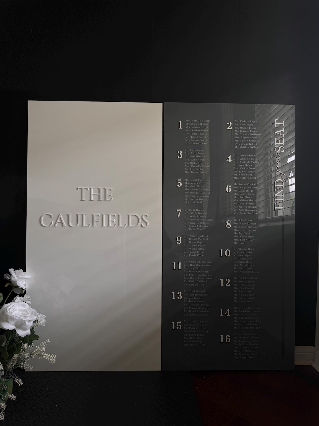 Acrylic Wedding Welcome Sign & Seating Chart Combo, Custom Reception ...