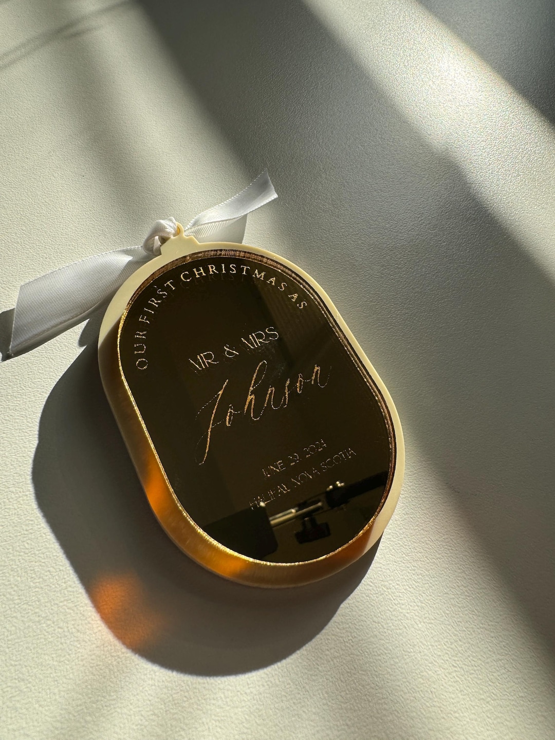 First Christmas Married Ornament | Personalized, Christmas, Gift ...