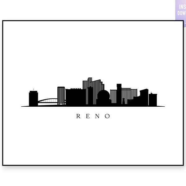 Nevada Reno City Svg - Etsy