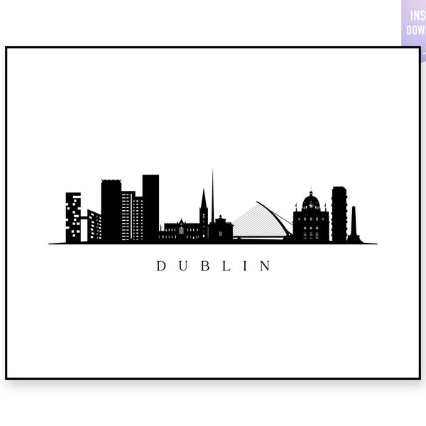 Dublin Skyline - Etsy