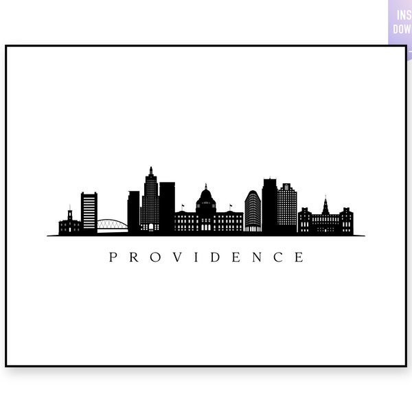 Providence Ri Skyline - Etsy