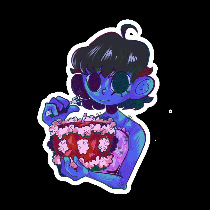 Weirdcore Girl Sticker - Etsy