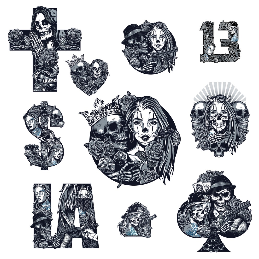 Tattoo Edition Svg, Tattoo Svg Png Bundle, Skull Tattoo Svg, Hello ...