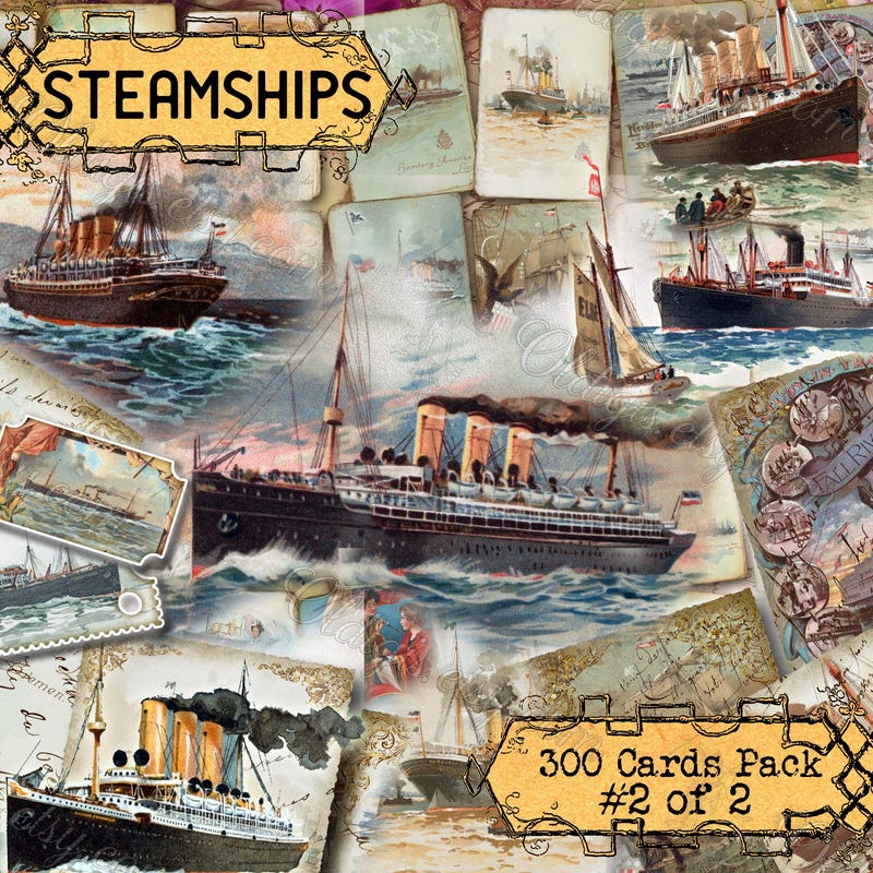 Steam boat menu - Etsy.de