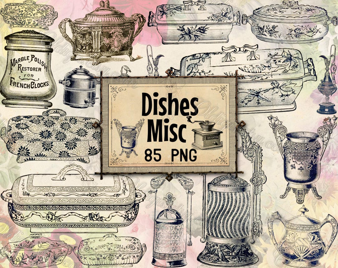 PNG DISHES MISC - Set of 85 Files in Png With Transparent Background ...