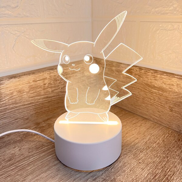 Pikachu Night Light - Etsy