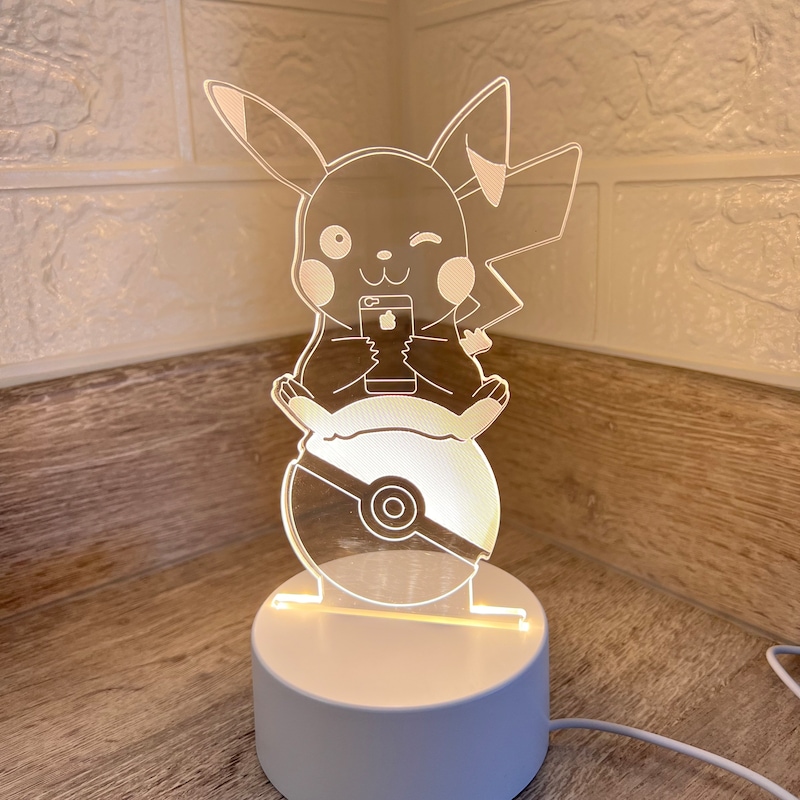 Pikachu Lamp - Etsy