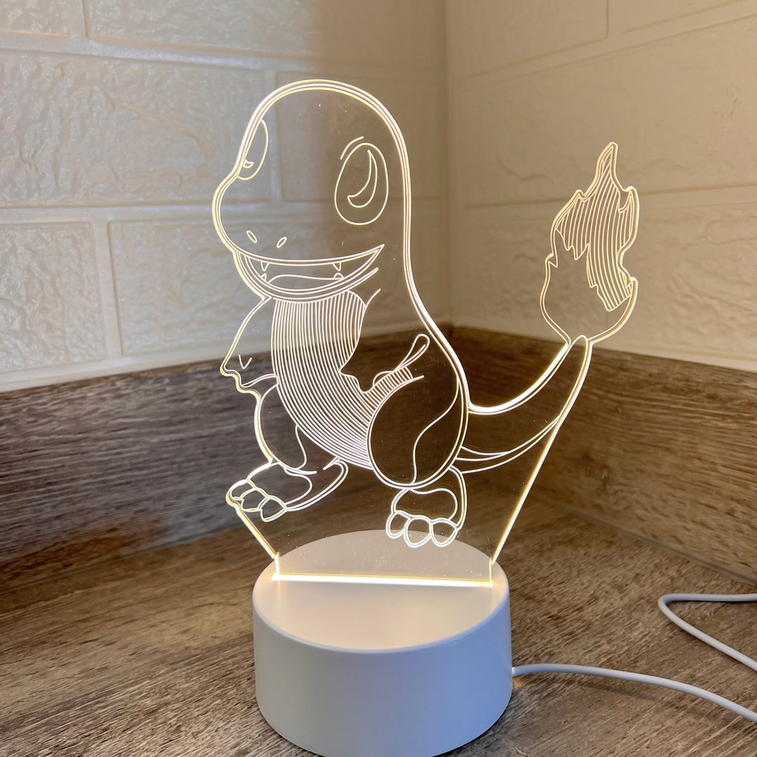 Personalised Pokemon Charmander Gengar Night Light |birthday Gift ...