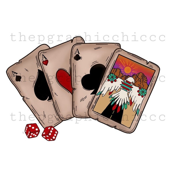 Western Playing Cards Svg - Etsy