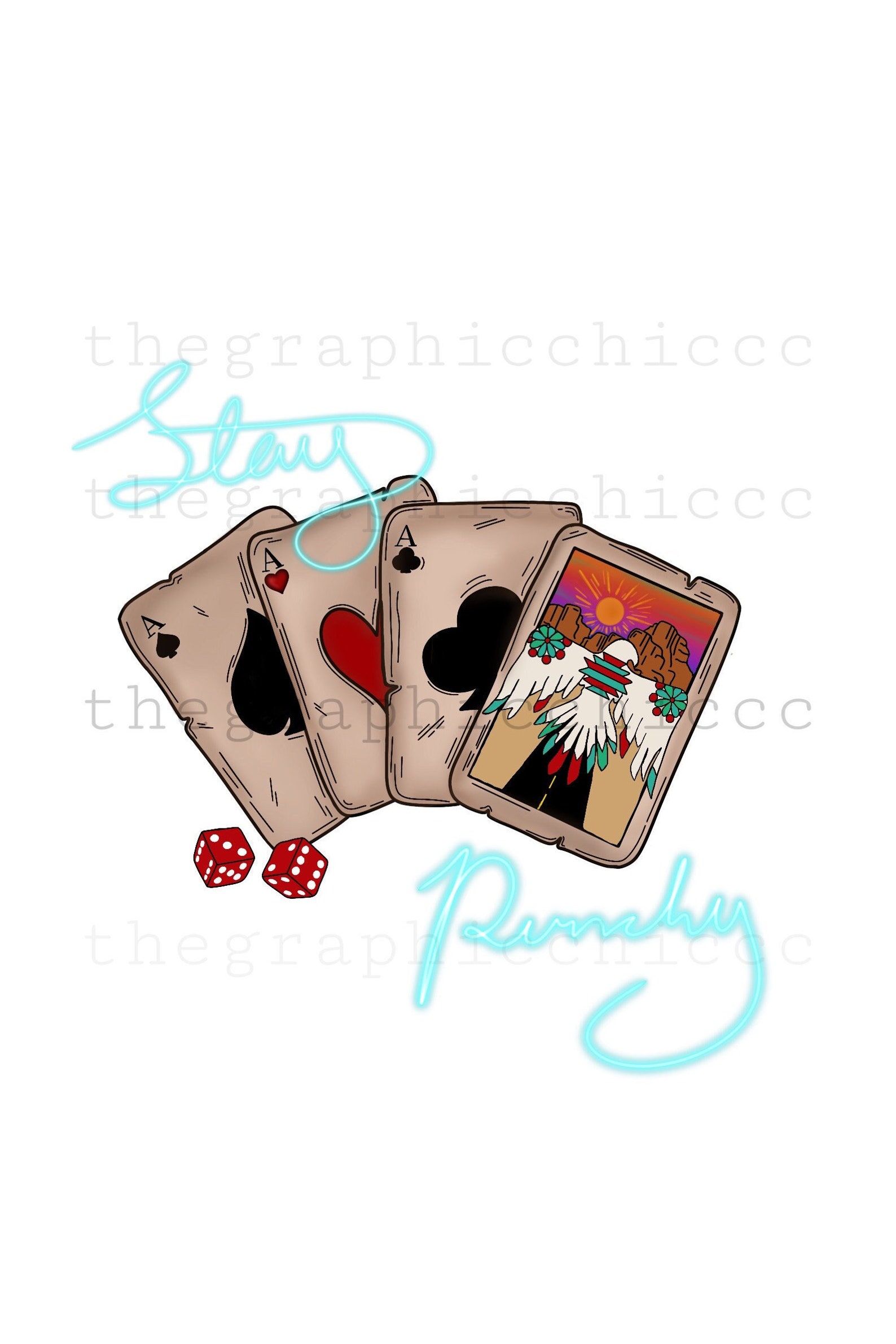 Punchy Western Playing Cards | Playing Cards Png | Western Grunge Png ...