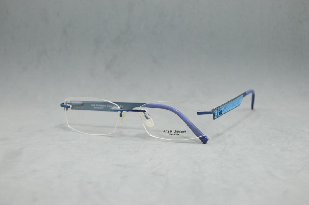 Rimless Eyeglasses Brand Ana Hickman. Dead Stock. NOS. Classic Square ...