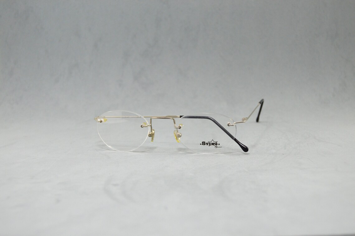 Vintage Rimless Eyeglasses STING NOS Unworn Classic Round Unisex Man ...