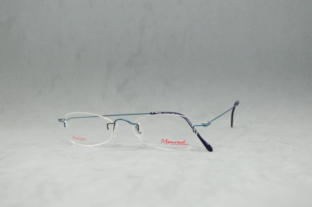 Vintage Rimless Eyeglasses Brand MENRAD by FMG Nos Vgt Classic Oval ...