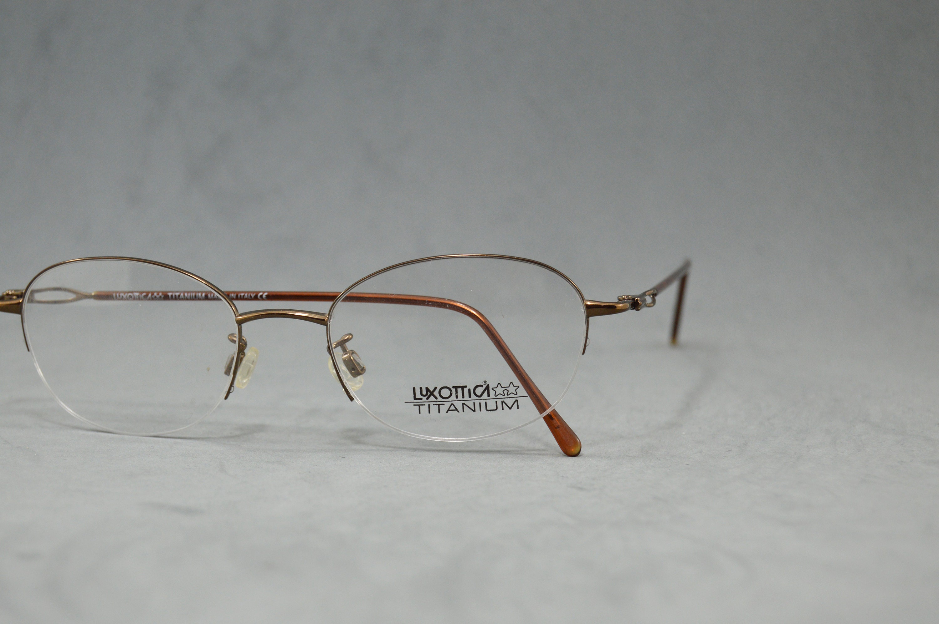Vintage Eyeglasses LUXOTTICA Titanium NOS Unworn Classic Regular Size ...